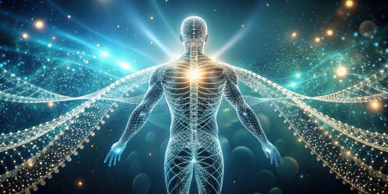 An Ethereal Luminescent Figure, Radiating Energy, Its Form Composed of ...