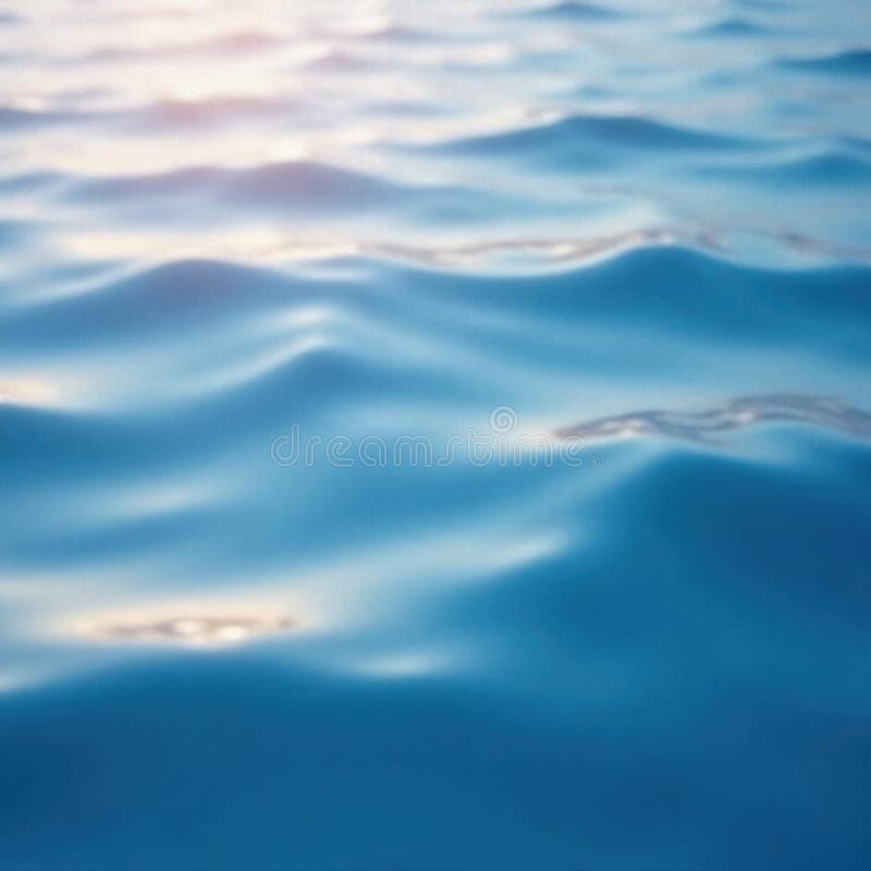 Ethereal Misty Water Surface with Soft Blue Hues and Subtle Texture ...