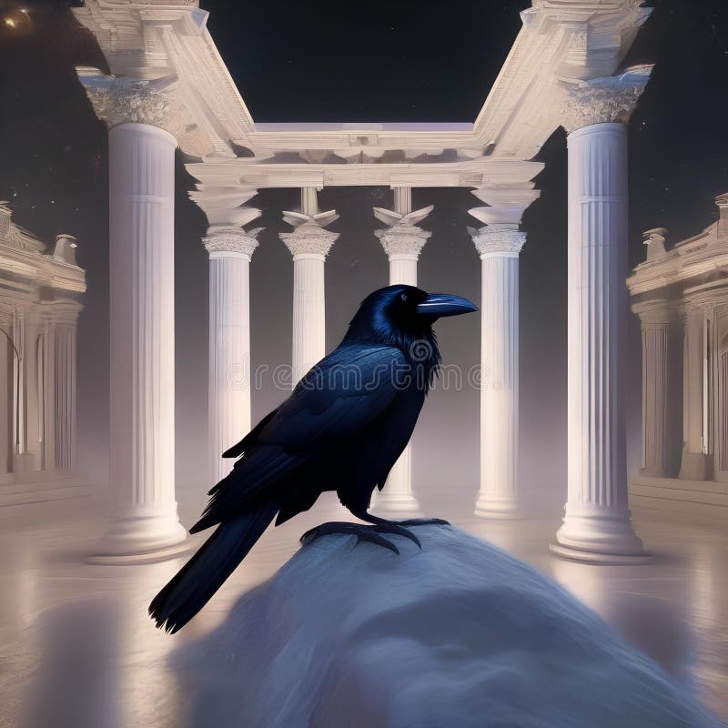 An Ethereal, Multi-dimensional Raven with Eyes that See into Parallel ...