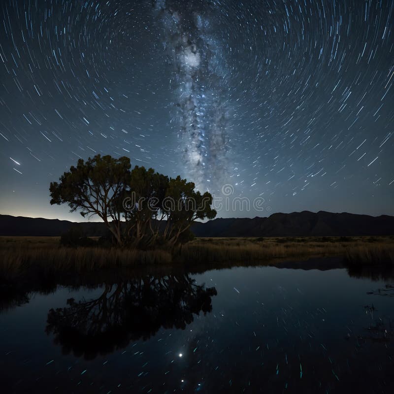 Ethereal Nights: the Serene Path of Ptyas Mucosa Under the Moon Stock ...