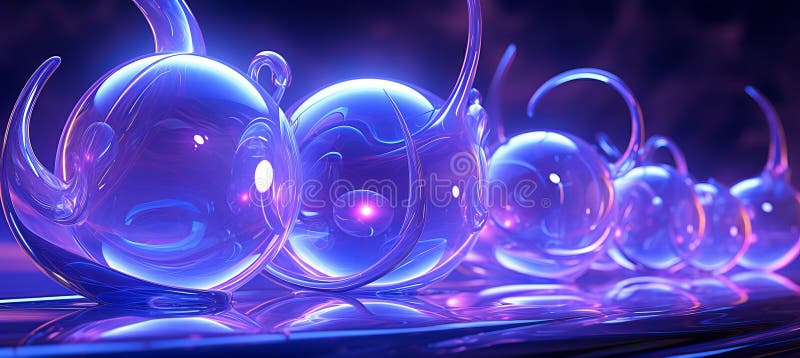 Ethereal Orbs Abstract Background. Captivating and Mesmerizing Visuals ...