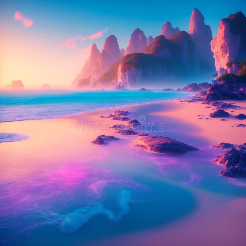 The Ethereal Painting of a Gorgeous and Beautiful Beach with Clearest ...