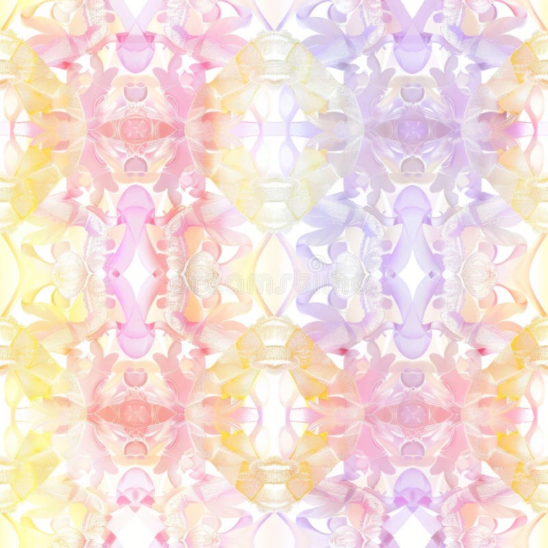 Ethereal Pastel Insect Pattern for Whimsical Design Backgrounds Stock ...