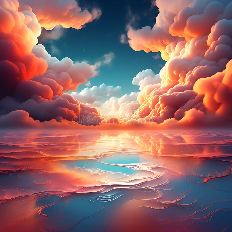 Ethereal Patel Clouds is a Captivating Background Crafted through ...