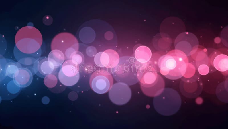 Ethereal Pink and Blue Orbs Floating in Dark Background Stock ...