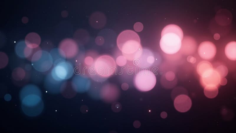 Ethereal Pink and Blue Orbs Floating in Dark Background Stock ...