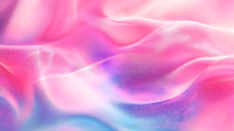 Ethereal Pink Holographic Abstract Background with Blurred Grainy ...