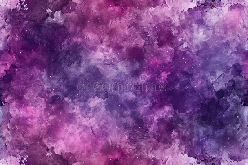Ethereal Purple Clouds with a Watercolor Texture Stock Photo - Image of ...