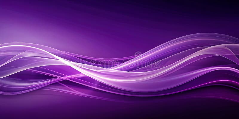 Ethereal Purple Waves Abstract Elegance AI-Generated Content Stock ...
