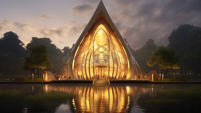 Ethereal Raindrop Haven stock illustration. Illustration of ...