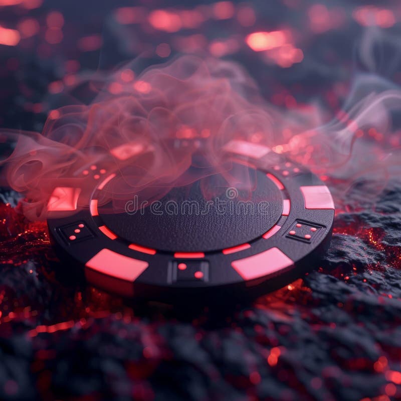 An Ethereal Representation of a Poker Chip Symbolizing Luck and Fortune ...