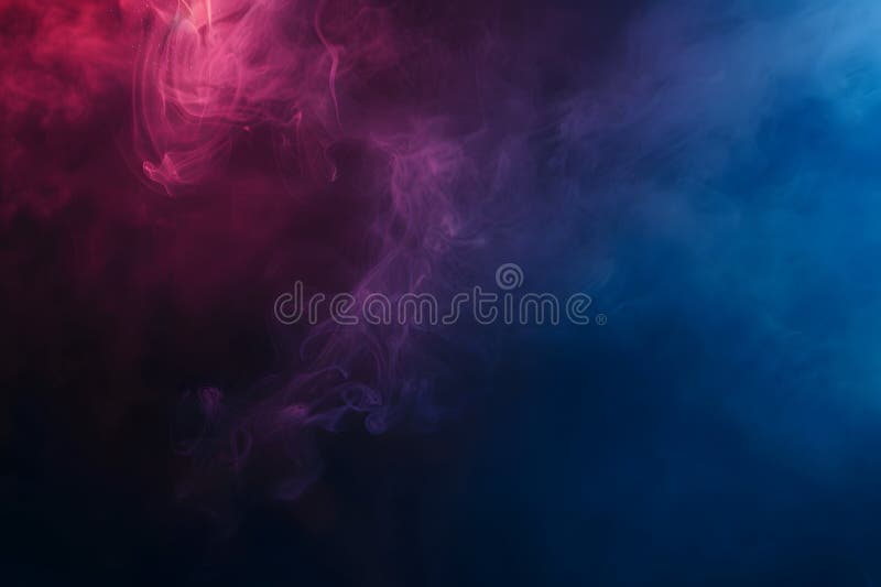 Ethereal Smoke Effect Background with Red and Blue Gradient Stock ...