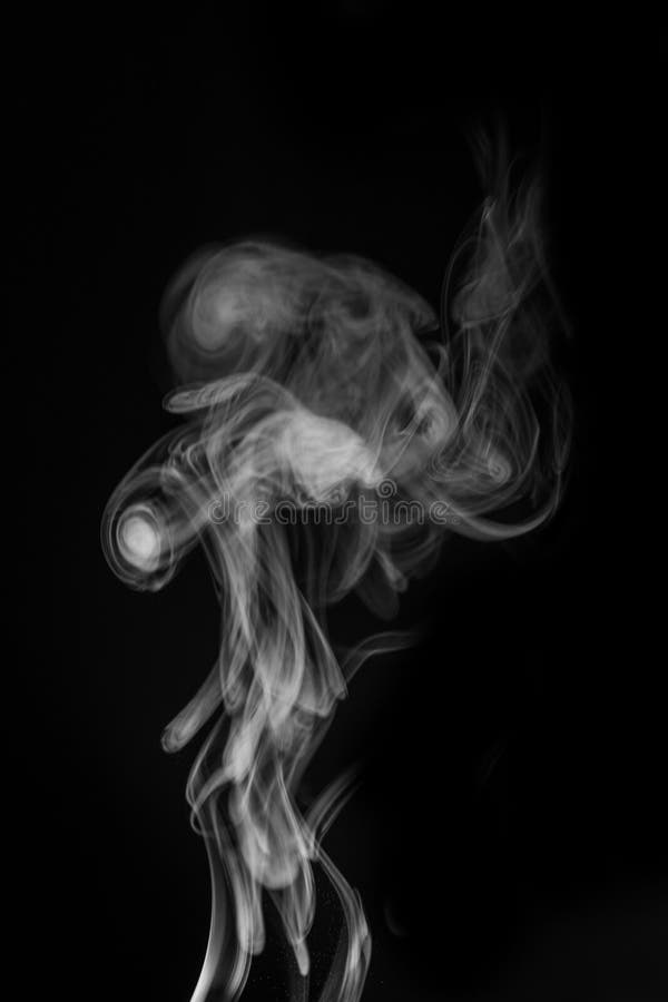 Ethereal Smoke Swirling Gracefully in the Air Creating Abstract Shapes ...