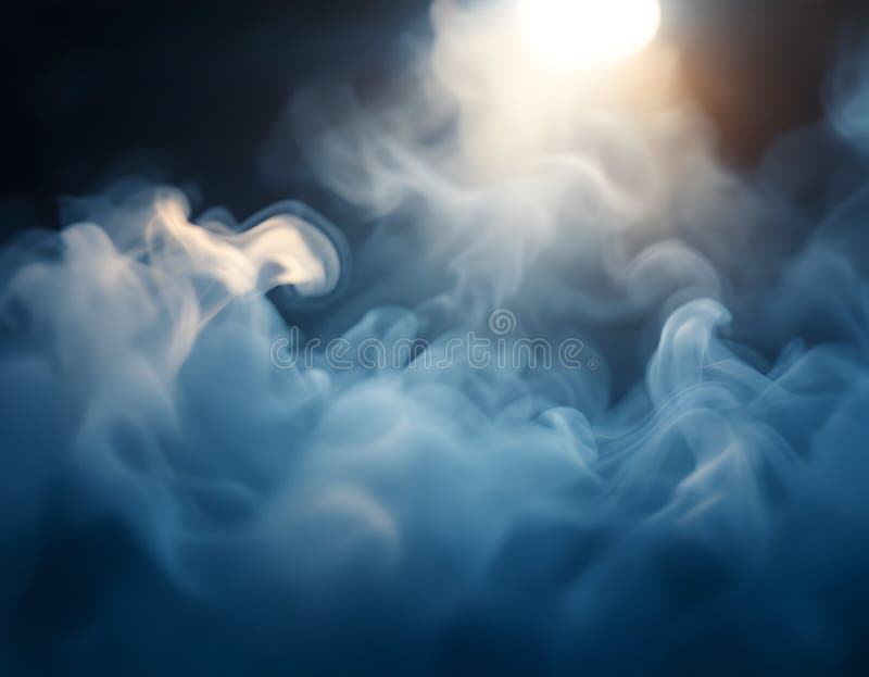 Mystical Smoke Flowing with Light, Ideal for Creative Backgrounds Stock ...