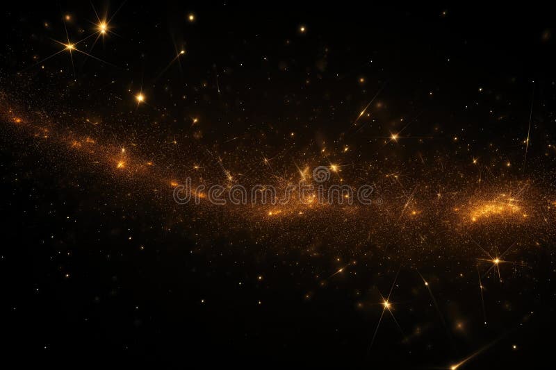 Ethereal Star Cluster in Motion. Stock Illustration - Illustration of ...