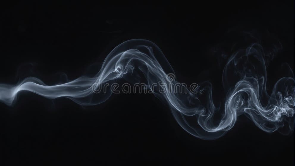 Ethereal Steam Tendrils Against Dark Backdrop Stock Illustration ...