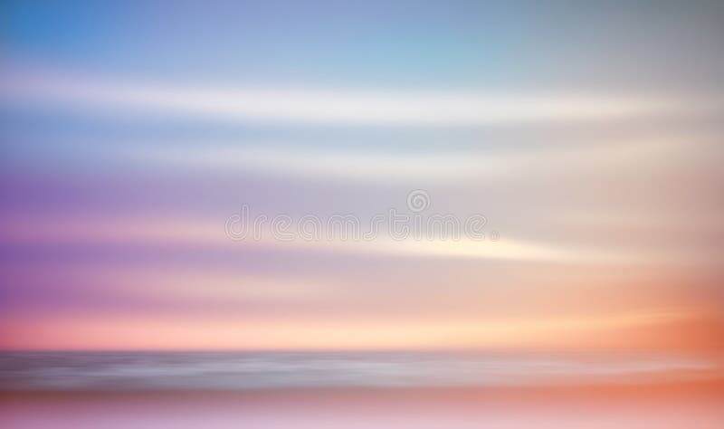 Ethereal Sunset Sky and Ocean Background for Dreamy Designs. Stock ...