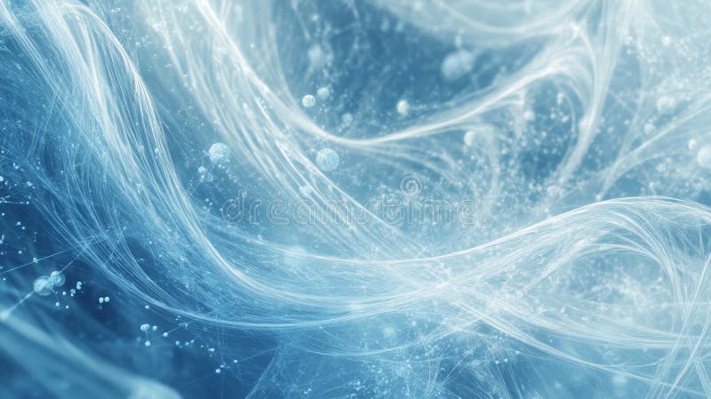 Ethereal Swirling Abstract Light Patterns in a Blue Haze Stock Image ...