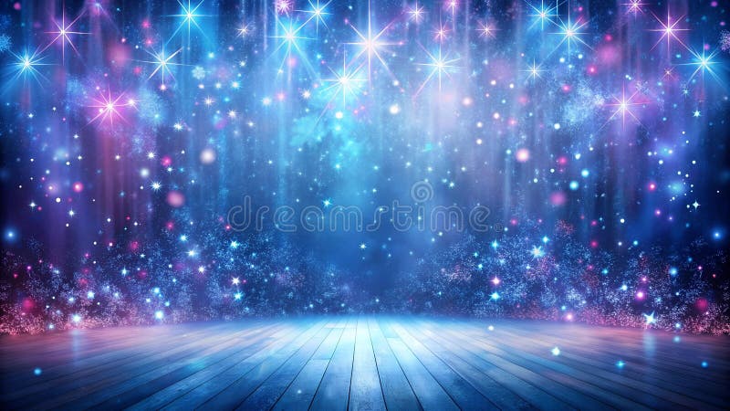 Ethereal Symphony a Ballet of Falling Snowflakes and Shimmering Lights ...