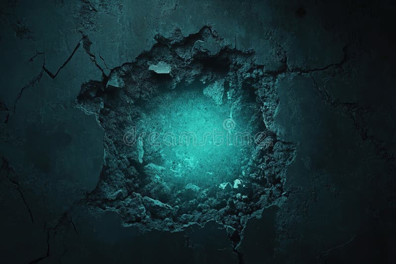 Ethereal Teal Glow in Dark: Abstract Background for Modern Designs ...