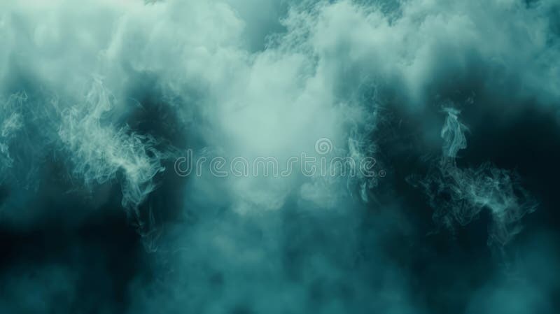 Ethereal Teal Smoke Texture Background - Abstract Mist, Dreamy Backdrop ...