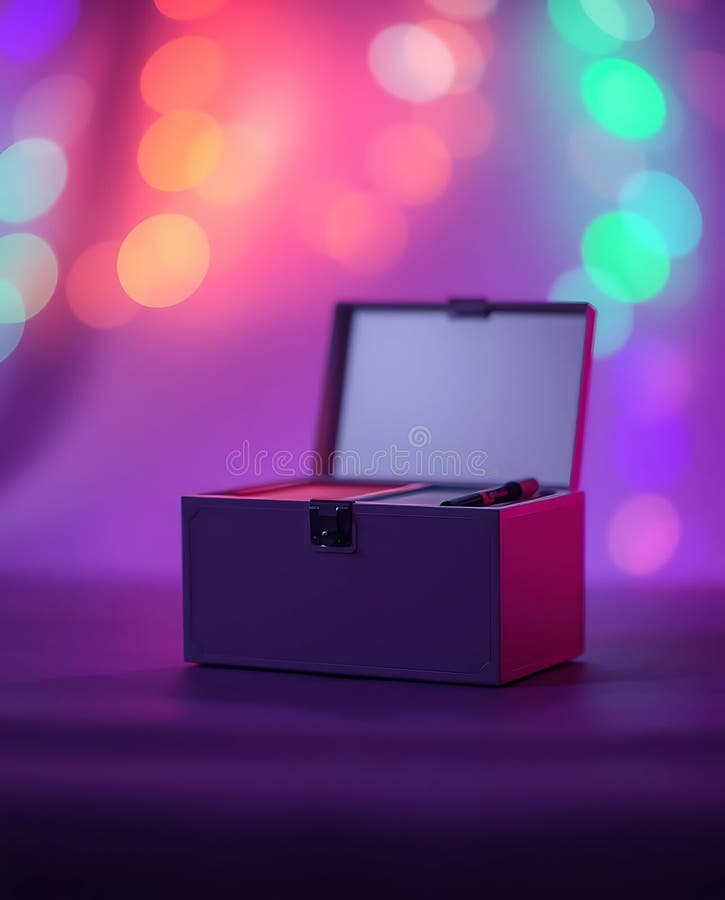 Ethereal Tool Box with Bokeh Lights Background in a Modern Setting ...