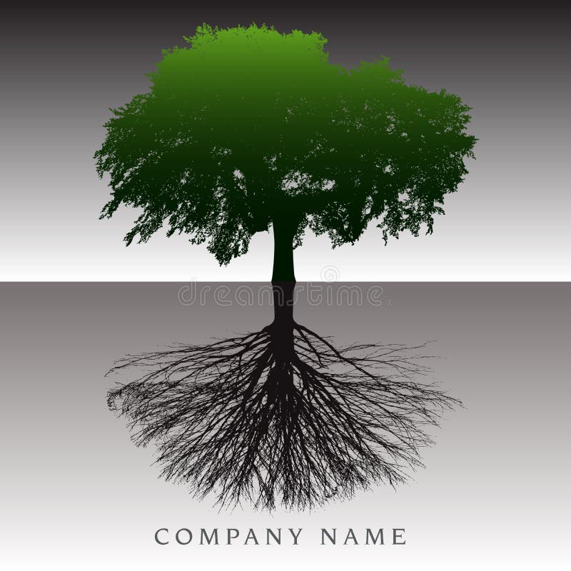 Four tree banners stock vector. Illustration of space - 5353016