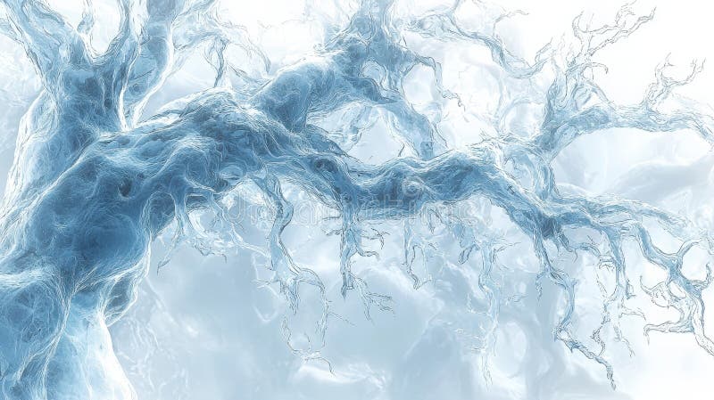 Ethereal Tree with Translucent Branches and Mystical Atmosphere Perfect ...