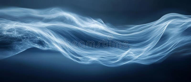 Ethereal Underwater Blue Wave Captivating Tidal Flow and Serene Aquatic ...
