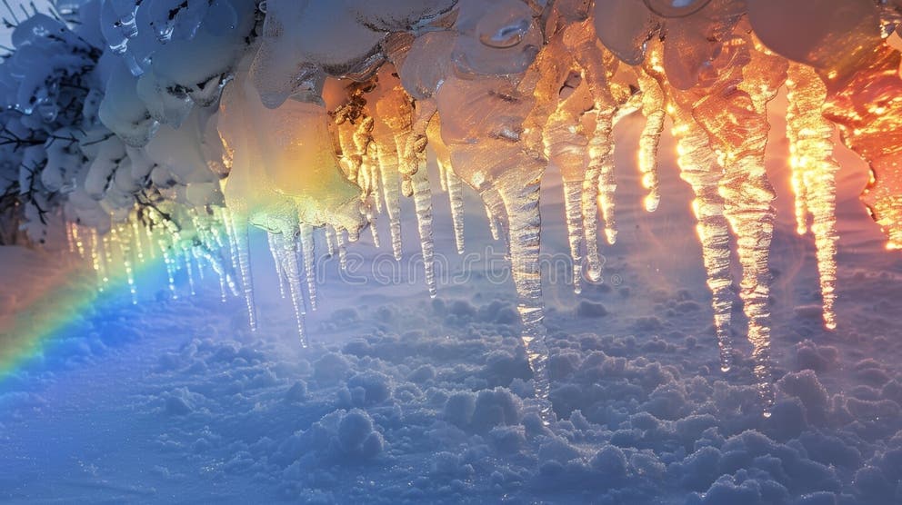 An Ethereal Upsidedown Rainbow Formed by the Magic of Light and Ice ...