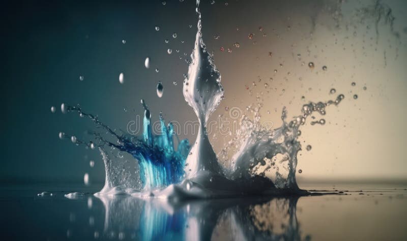 Ethereal Water Drop Splash in Slow Motion for Relaxation and Meditation ...