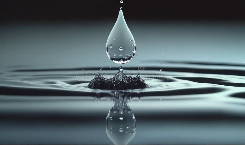 Ethereal Water Drop Splash in Slow Motion for Relaxation and Meditation ...