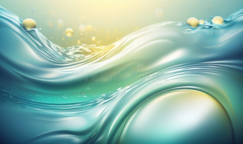 Ethereal Water Texture for Spa and Wellness Designs. Stock Illustration ...