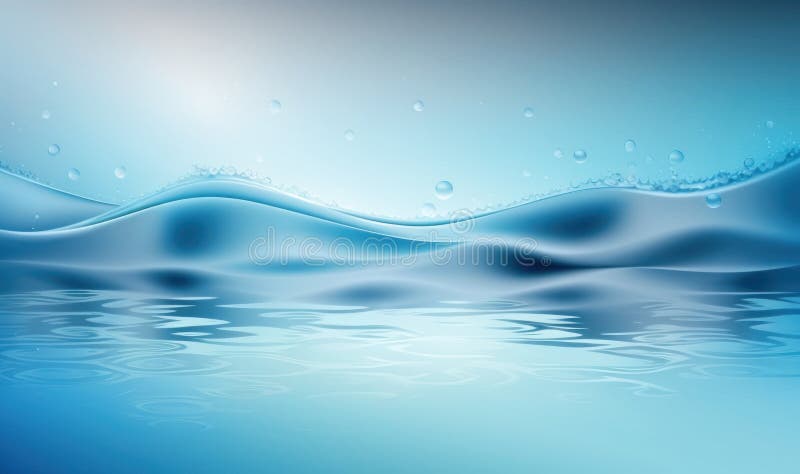 Ethereal Water Texture for Spa and Wellness Designs. Stock Illustration ...