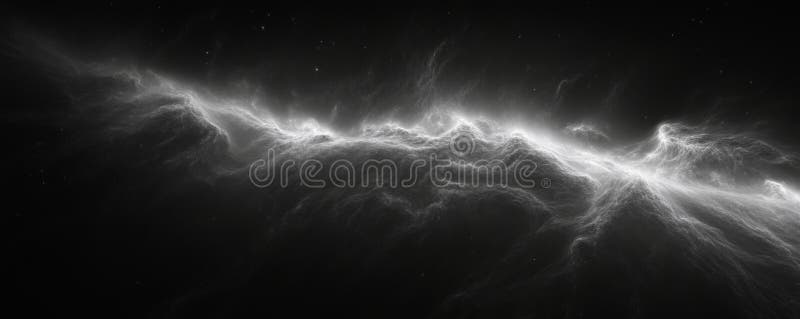 Ethereal Wave of Cosmic Light in Deep Space, Mysterious Celestial ...