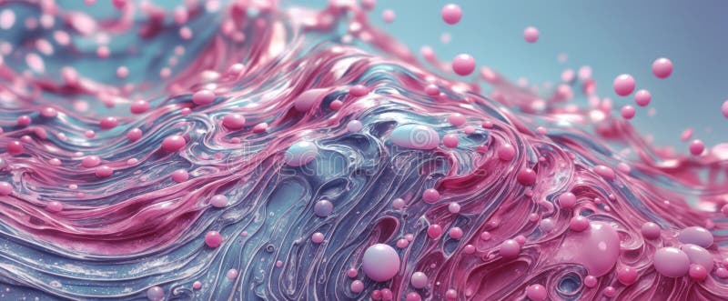 Ethereal Wave Symphony. Generative AI Stock Illustration - Illustration ...