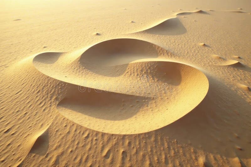 Ethereal, Windswept Sand Forming Complex Geometric Shapes , Light ...