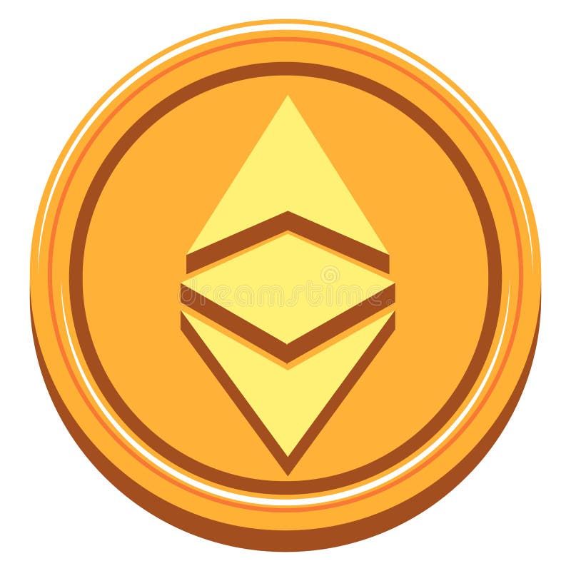 Ethereum Classic Icon on Golden Coin Isolated Editorial Photo ... Ethereum Classic Icon on Golden Coin Isolated Editorial Photo ...