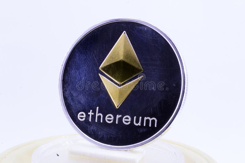 Ethereum Coin. Silver and Golden Ethereum Coin Isolated on White ... Ethereum Coin. Silver and Golden Ethereum Coin Isolated on White ...