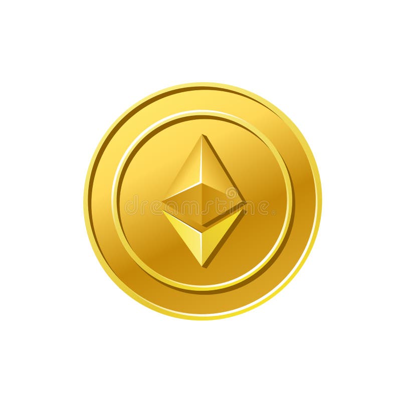 Ethereum Crypto Currency Golden Ethereum Coin Icon Stock Vector ... Ethereum Crypto Currency Golden Ethereum Coin Icon Stock Vector ...