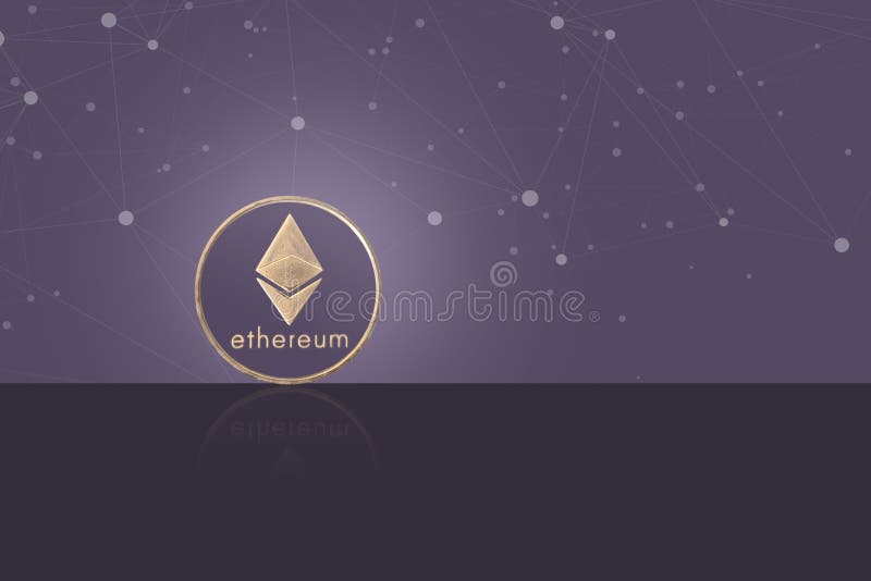 Ether on pink stock photo. Image of abstract, bitcoin - 137240560