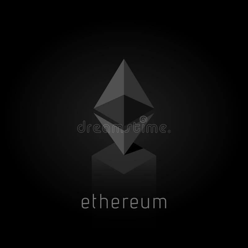 Ethereum. Cryptocurrency Ethereum Logo Editorial Image - Illustration ...