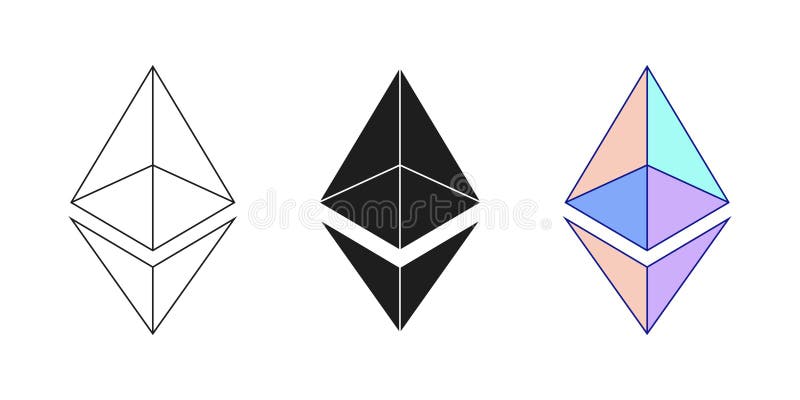 Ethereum 2.0 Cryptocurrency Vector Logo. Digital Coin ETH Icon ...