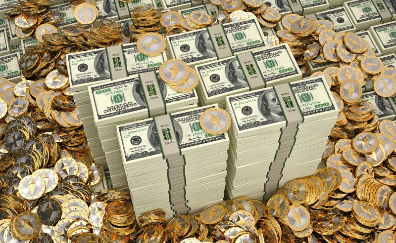 Ethereum - dinero virtual foto editorial. Ilustración de crecimiento ...