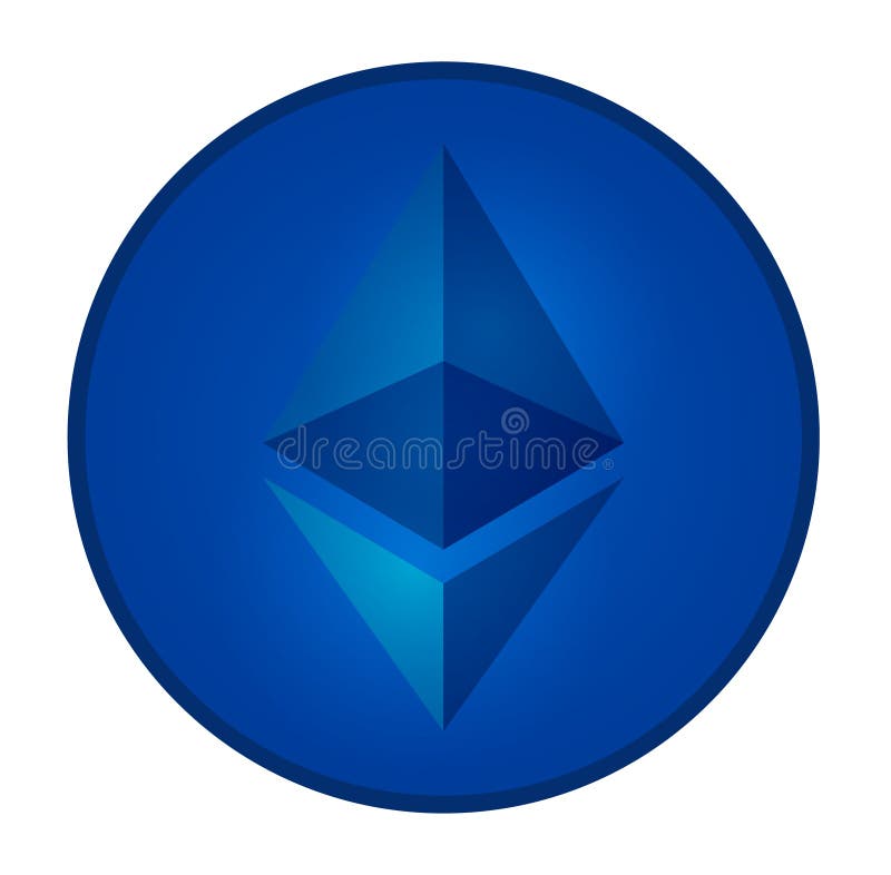 Ethereum Icon, Circular Background Editorial Stock Image - Illustration ...