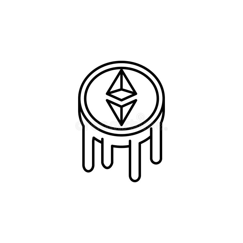 Ethereum Icon. Element of Crypto Currency Icon Editorial Stock Photo ...