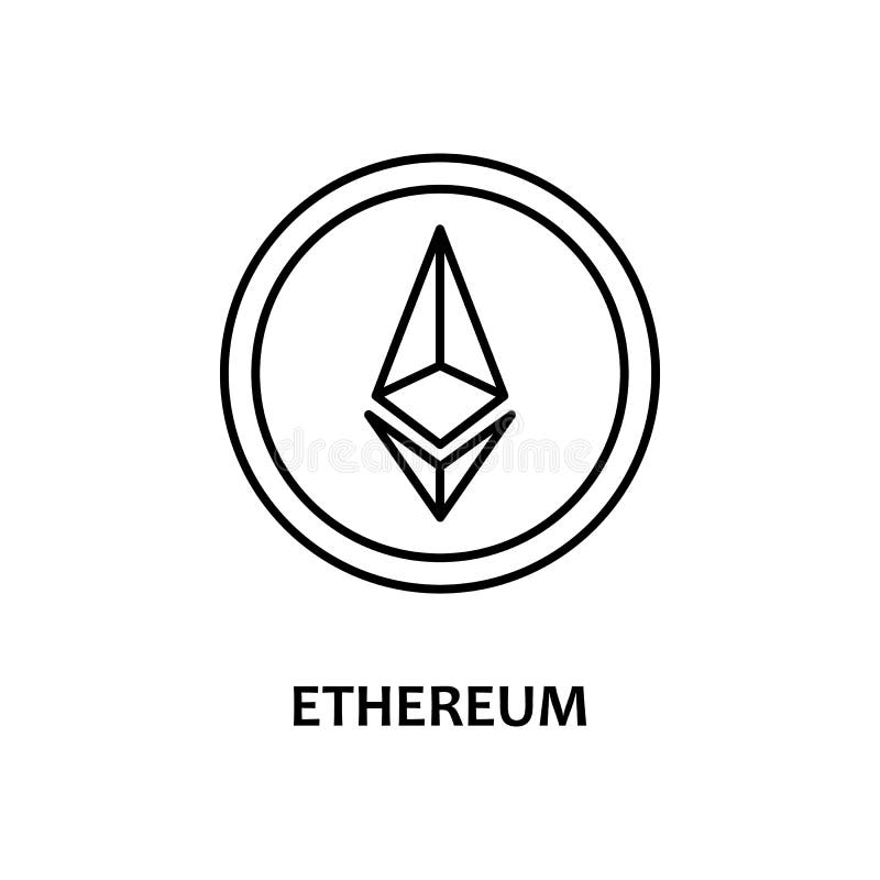 Ethereum Icon with Name. Element of Crypto Currency for Mobile Concept ...