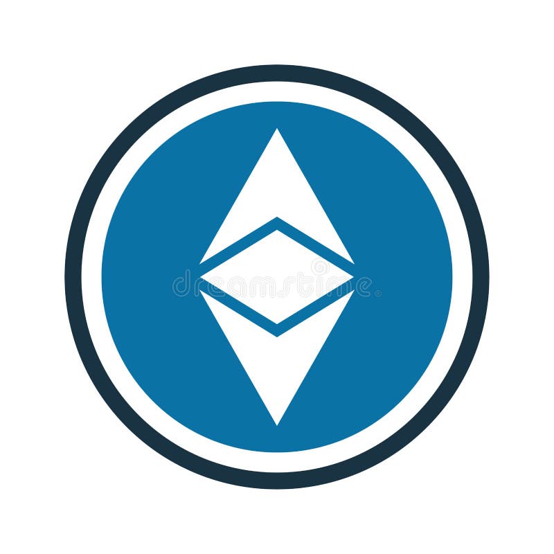 Ethereum Icon. Simple Flat Design Concept. Editorial Stock Photo ...