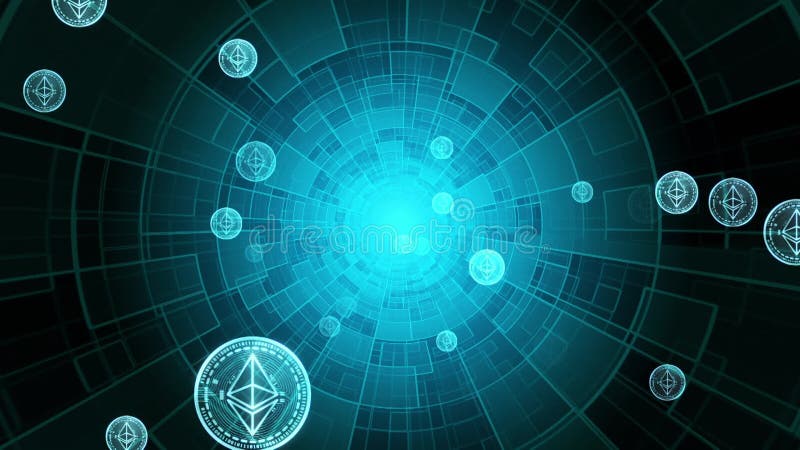 Ethereum 2.0 Mining. Cryptocurrency. New Consensus Model Stock Footage ...