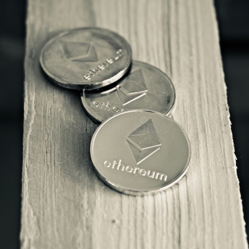 Ethereum physical coin editorial stock photo. Image of finance - 108629028